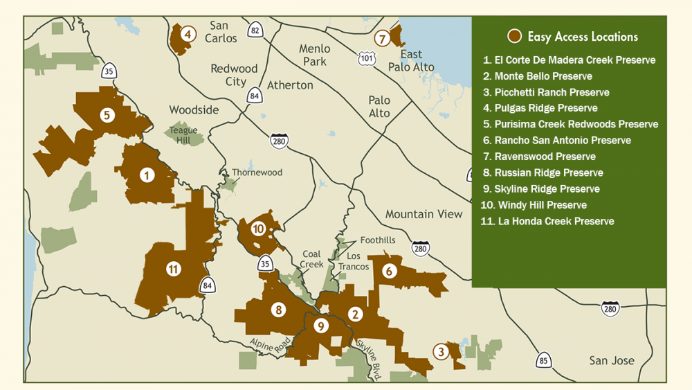 Easy-Access Opportunities | Midpeninsula Regional Open Space District