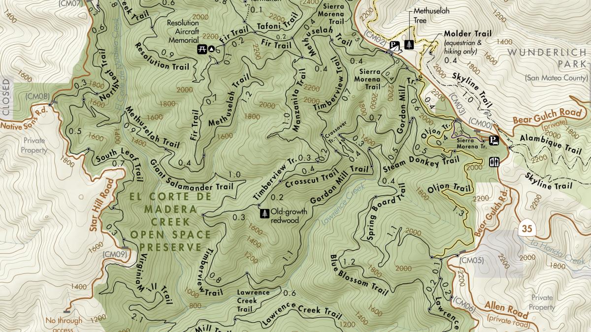 Midpen Preserve Maps | Midpeninsula Regional Open Space District